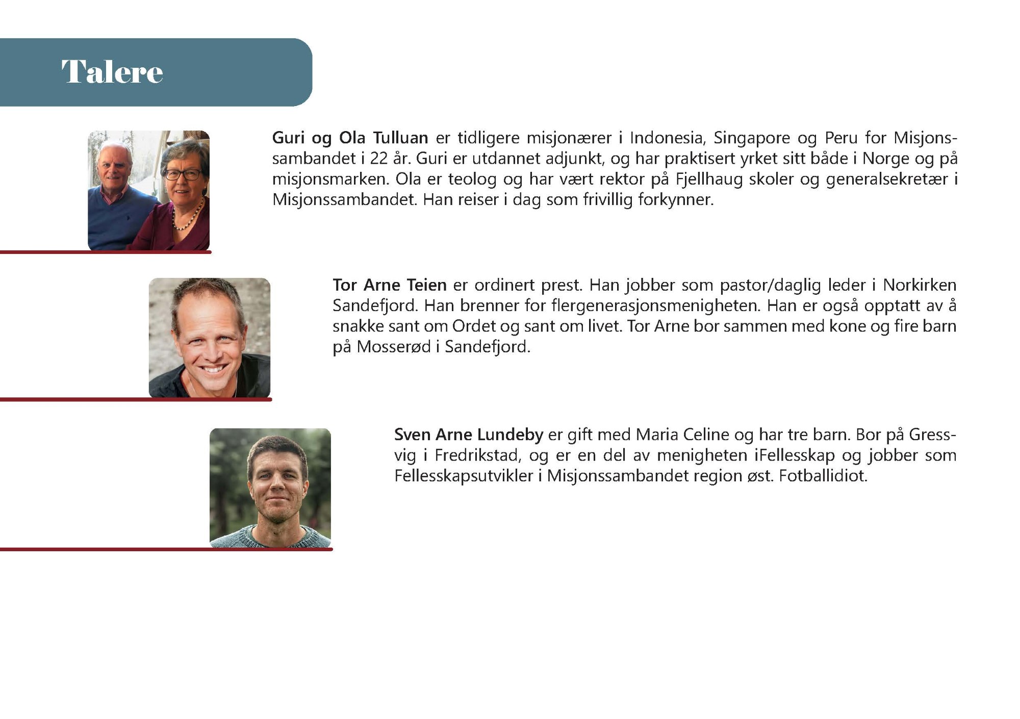 Bibelhelg på Solåsen - Norsk Luthersk Misjonssamband